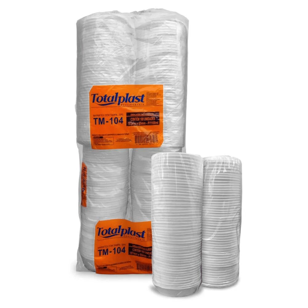 MARMITEX ISOPOR N.9 COM 100 UNIDADES - TOTALPLAST - Brasão Embalagens
