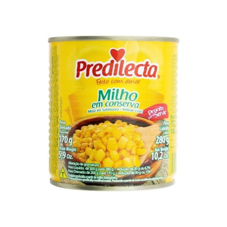 MILHO VERDE LATA UNIDADE 170G - PREDILECTA - Brasão Embalagens